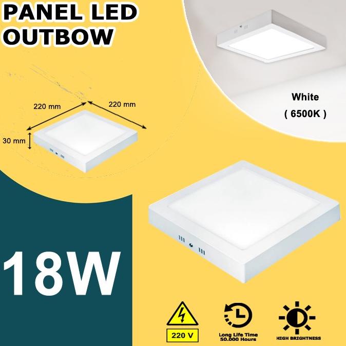 Jual PANEL LED OUTBOW LAMPU DOWNLIGHT LED PANEL 18W 24W KOTAK | Shopee ...