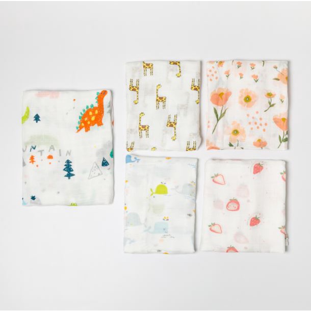 Jual Kottonville - Kain Bedong Bambu Motif Anak Bayi Baby Swaddle ...