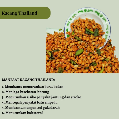 Jual Kacang Thailand Pedas Gurih 1kg / 500g | Shopee Indonesia