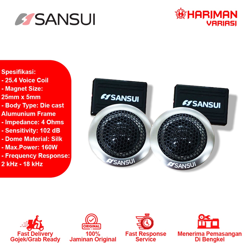 Jual Tweeter SANSUI SA-T11 Tweeter Speaker Dashboard Mobil | Shopee ...