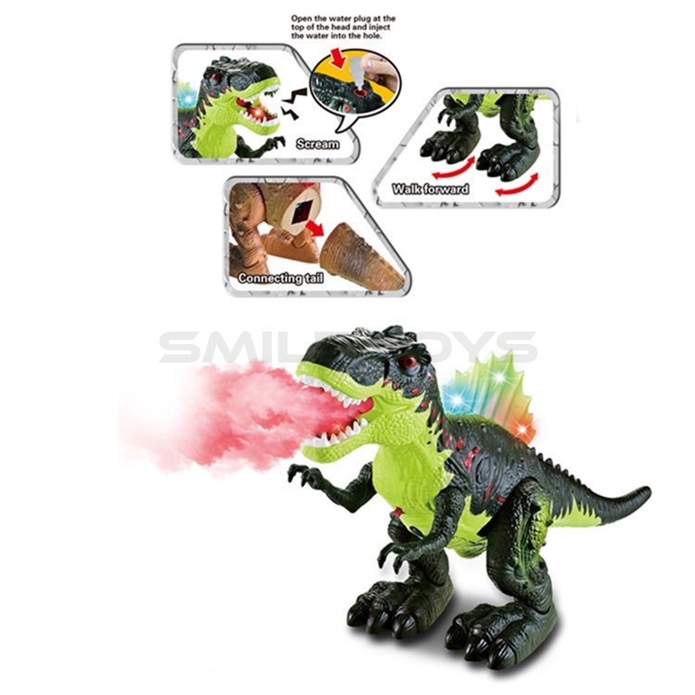 Jual SM - MAINAN ANAK DINO TREX DINOSAURUS T-REX SPRAY FLAME BISA ...