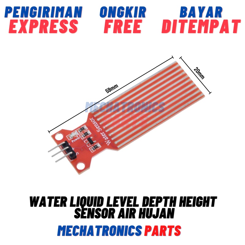 Jual WATER LIQUID LEVEL DEPTH HEIGHT SENSOR AIR HUJAN MODULE | Shopee ...