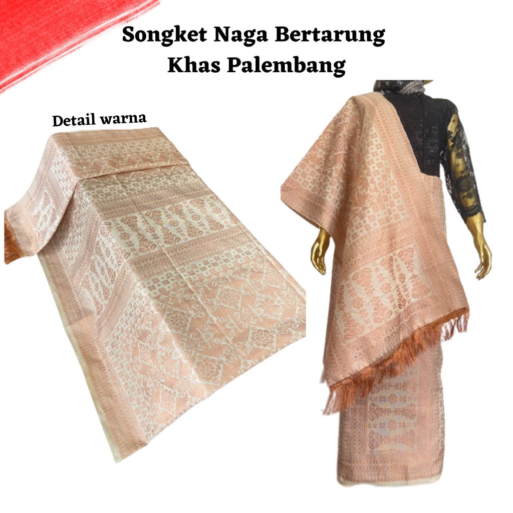 Jual Songket Pash - Songket Naga Bertarung Khas Palembang Berbagai ...