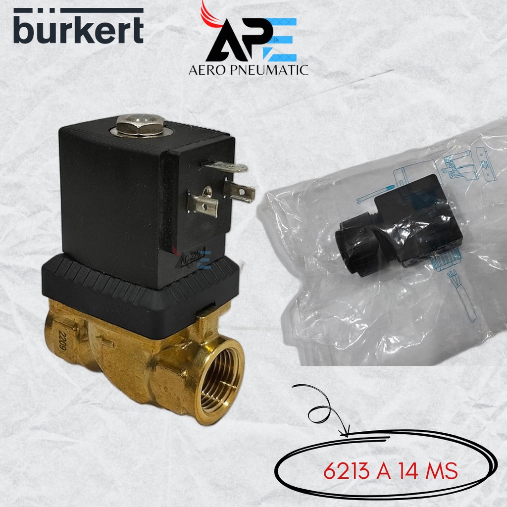 Jual SOLENOID VALVE BURKERT drat 1/2 6213 A 14 MS G1/2 | Shopee Indonesia
