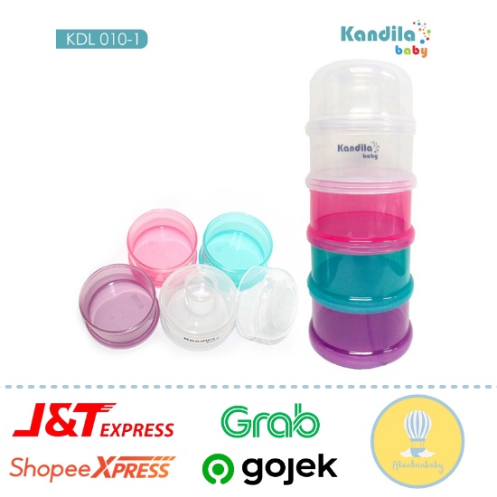 Jual Kandila Baby Milk Powder Container 4 Layers (Wadah Tempat Susu ...