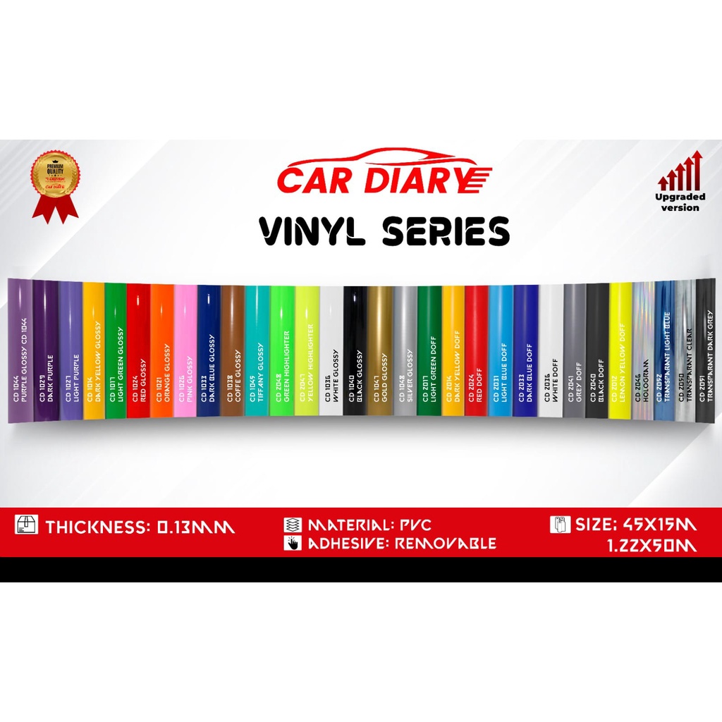 Jual Sticker Derek Vinil / Car Diary 45cm (rol) | Shopee Indonesia