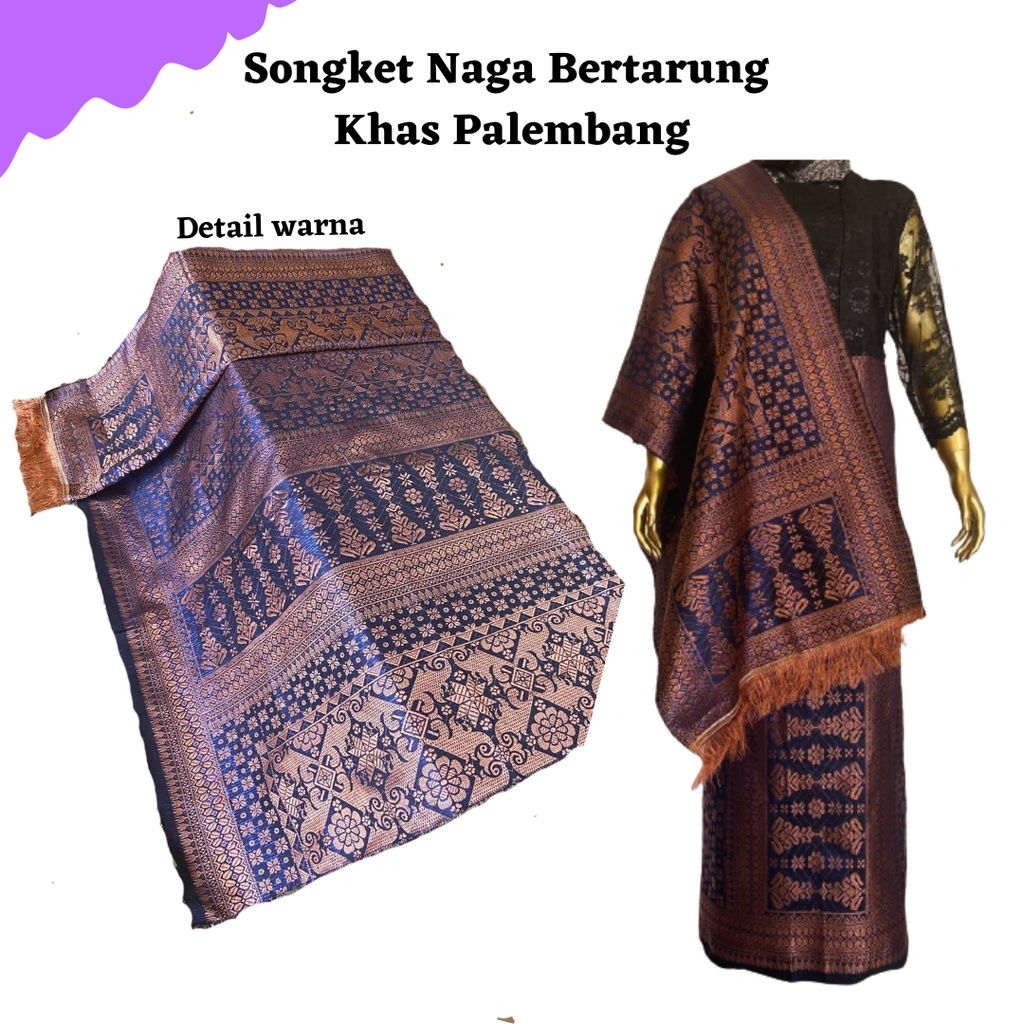 Jual Yoko Songket - Songket Naga Bertarung Khas Palembang Berbagai ...