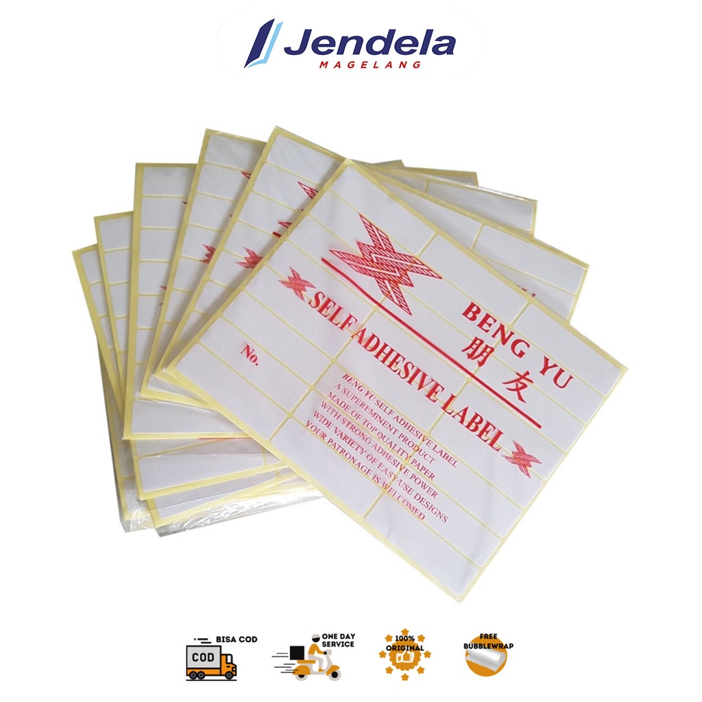 Jual Sticker Label Bengyu Self Adhesive Label | Shopee Indonesia
