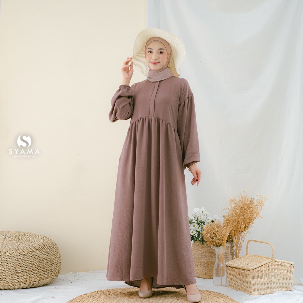Jual Gamis Margueritte Crinkle Airflow Best Seller Busui | Shopee Indonesia