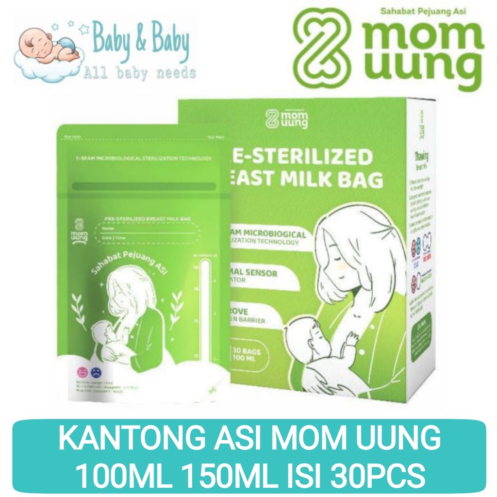 Jual MOM UUNG Asi Bag Kantong Asi 100ml 150ml isi 30pcs - Plastik Asi | Shopee Indonesia