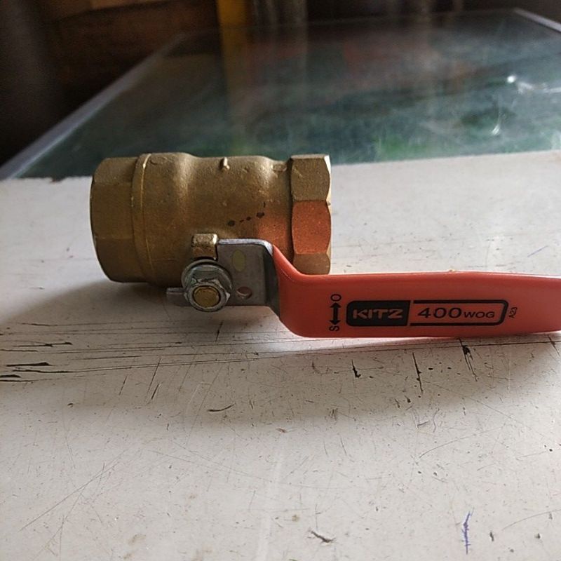 Jual ball valve 1" kitz 400 wog kuningan drat dalam kran engkol | Shopee Indonesia
