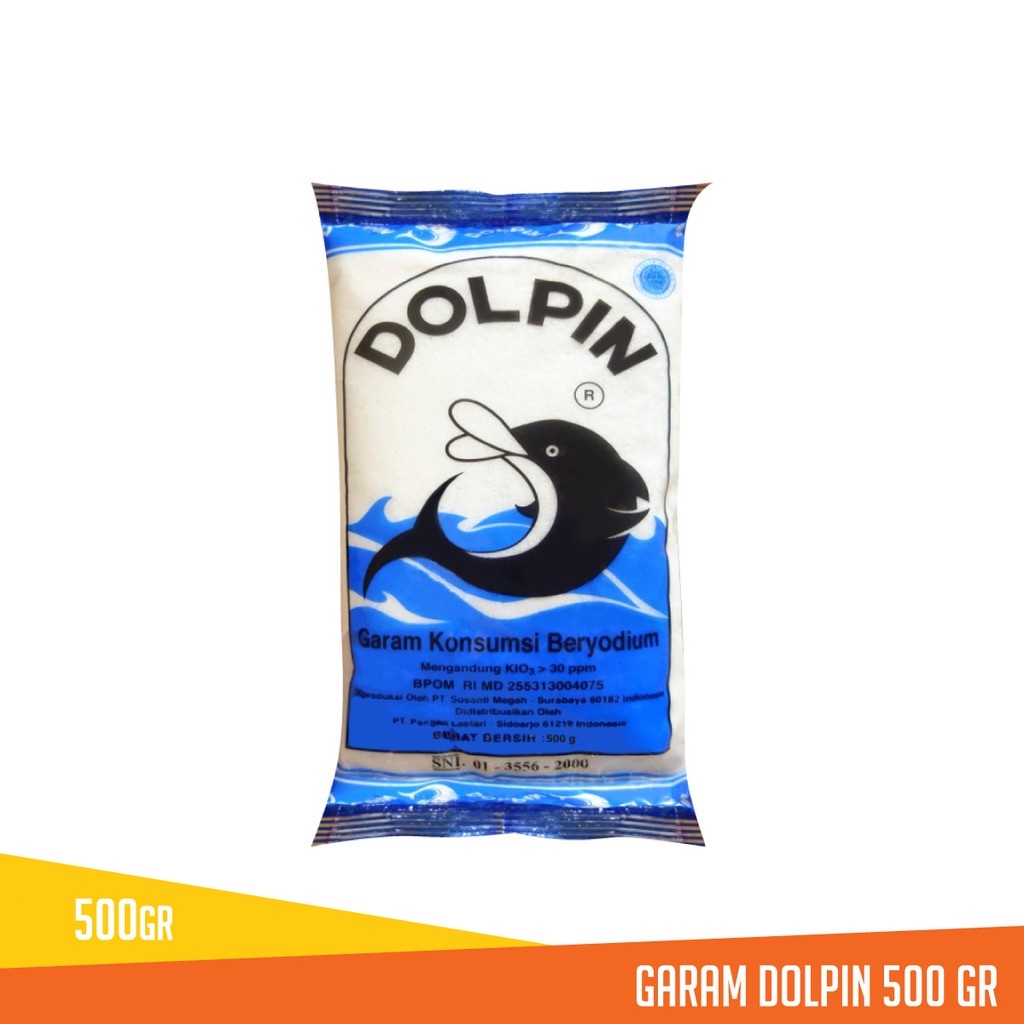 Jual Garam Dolphin Makan Halus Garem Meja 250g 500g 1kg | Shopee Indonesia