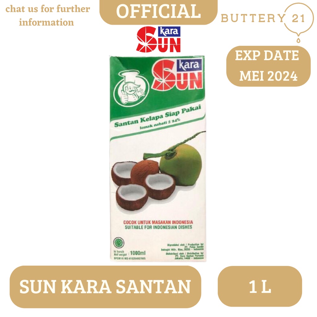 Jual SANTAN SUN KARA 1 LITER / SUN KARA 1000 ML | Shopee Indonesia