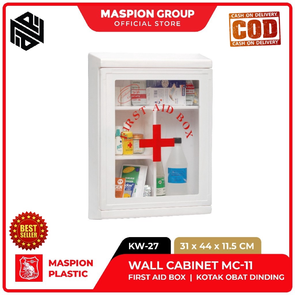 Jual MC 11 First Aid Box Kotak Obat P3K Maspion | Shopee Indonesia