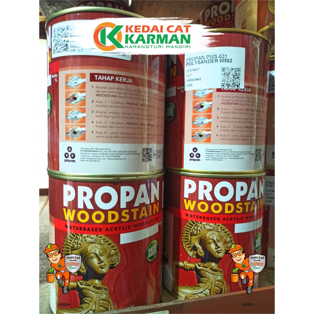 Jual CAT KAYU POLITUR WATER BASED PROPAN WOOD STAIN PWS-631 - PEWARNA ...