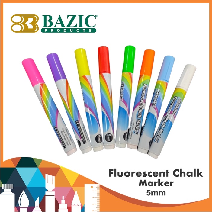 Jual Bazic Fluorescent Chalk Marker / Bazic / Spidol Bazic / Bazic ...