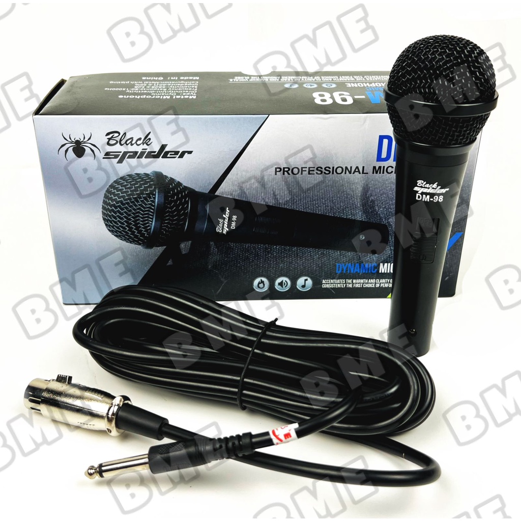 Jual MIC KABEL BLACK SPIDER DM 98 MICROPHONE BLACKSPIDER DM98 ORIGINAL ...