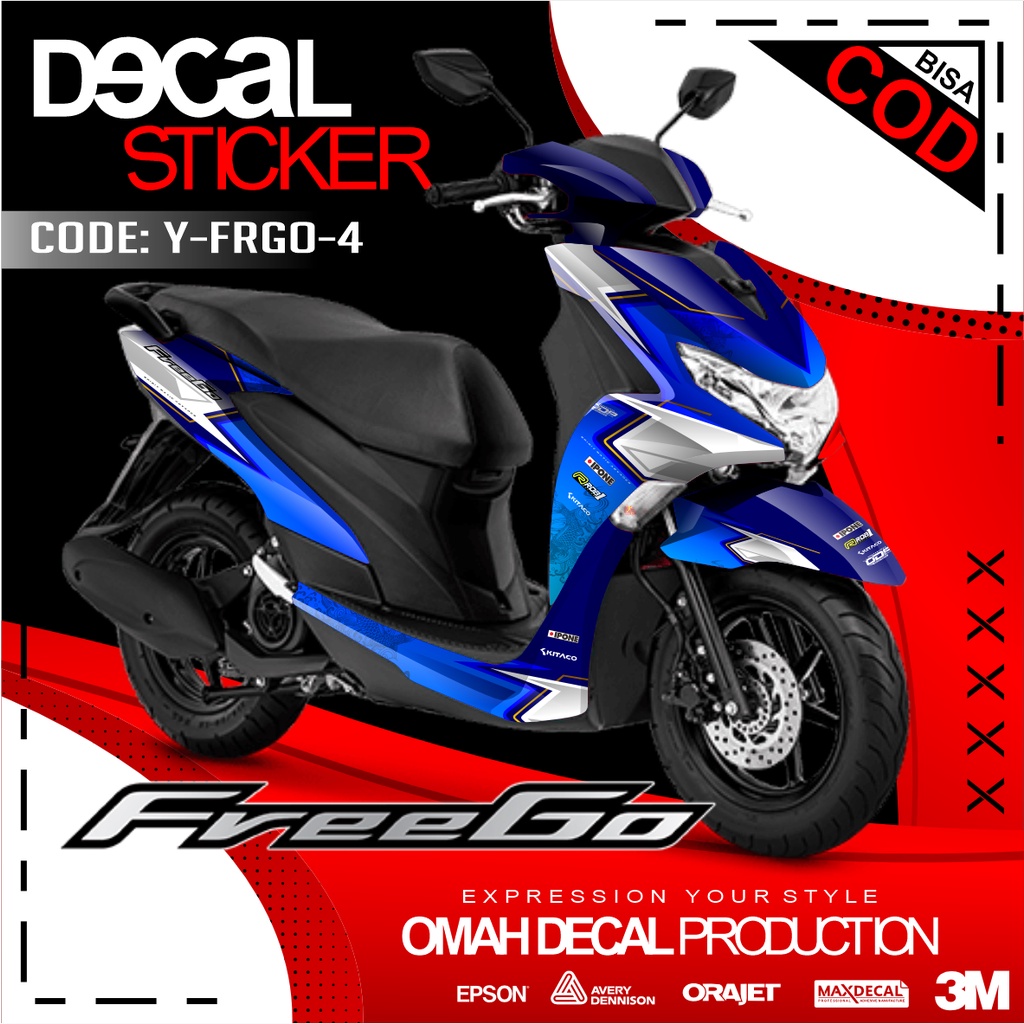 Jual DECAL FREEGO FULLBODY DEKAL MOTOR YAMAHA FREEGO BAHAN PREMIUM ...