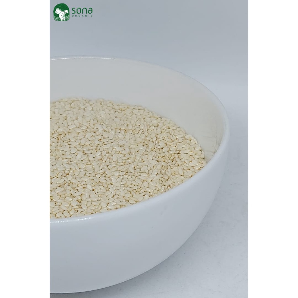 Jual Roasted Wijen Putih 1000g-Roasted White Sesame Seed 1kg - Wijen ...