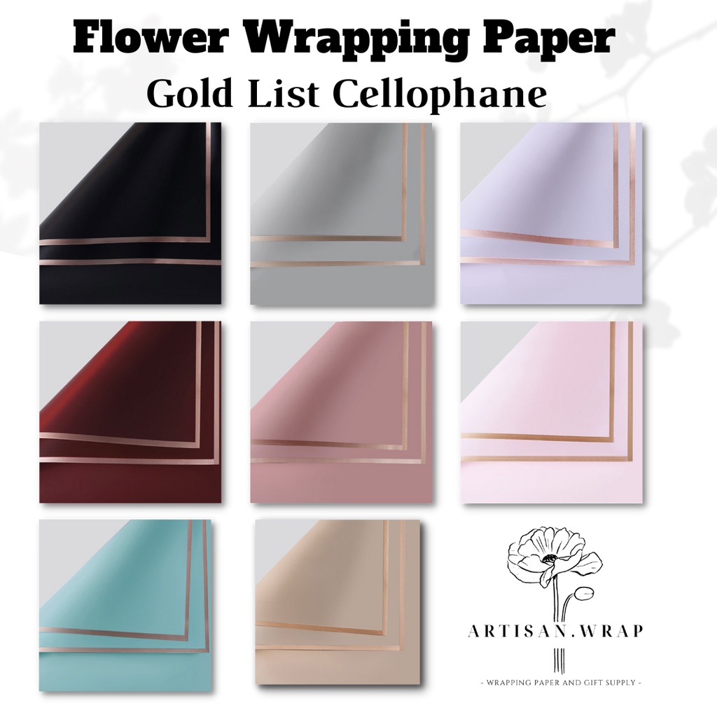 Jual [PREMIUM] Kertas Buket Bunga Cellophane - Flower Wrapping Paper ...