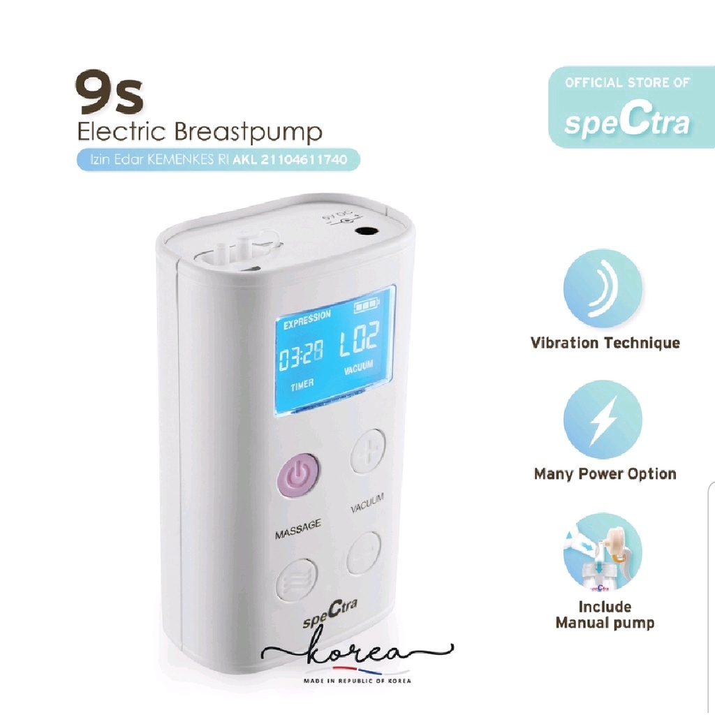 Jual Pompa ASI Elektrik Spectra 9S - Electric Breast pump (prelove ...
