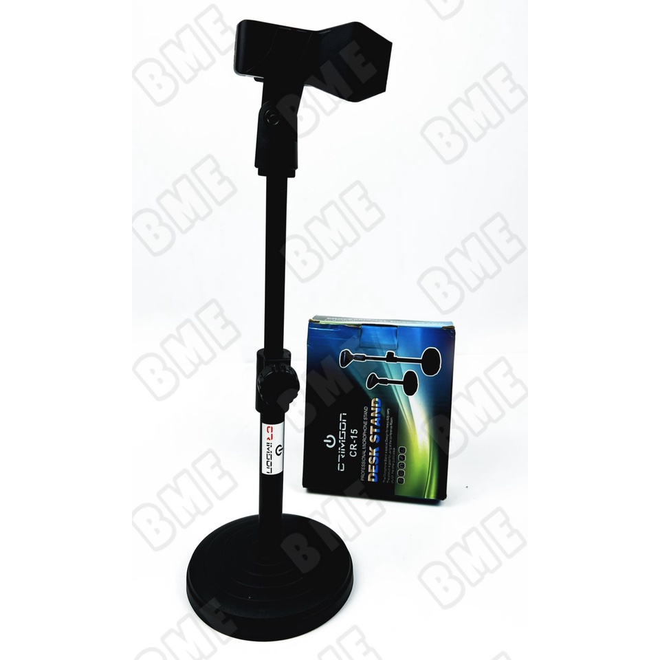 Jual STAND MIC MEJA/PODIUM MINI STANDING CRIMSON CR15 BULAT 30CM ...