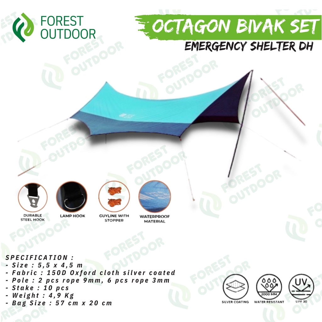 Jual Dhaulagiri Octagon Bivac Set - Bivak Set Dhaulagiri - Emergency ...