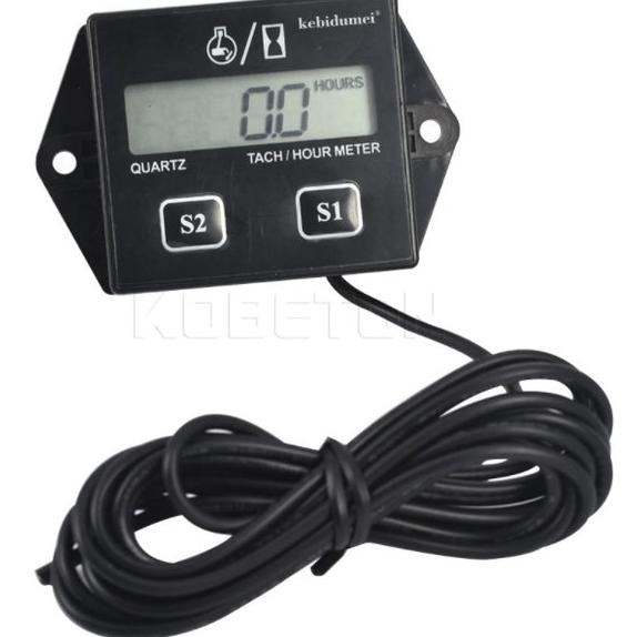 Jual Spark Plugs Engine Digital Tach Hour Meter Tachometer Gauge ...