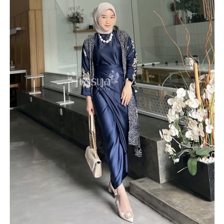 Jual FRASYA BUTIK | Set Alma Outer Batik Viscose Pastel Kebaya ...