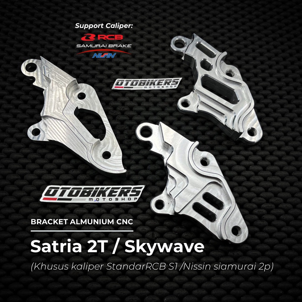 Jual BREKET KALIPER DISC 300mm 300 mm SUZUKI SATRIA 120 R RU 2 tak 2T SKYWAVE dudukan caliper ...