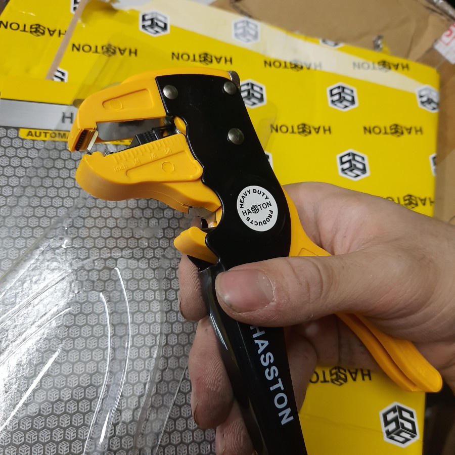 Jual Tang Kupas Potong Kabel Auto Wire Stripper - HASSTON PROHEX 4241 ...