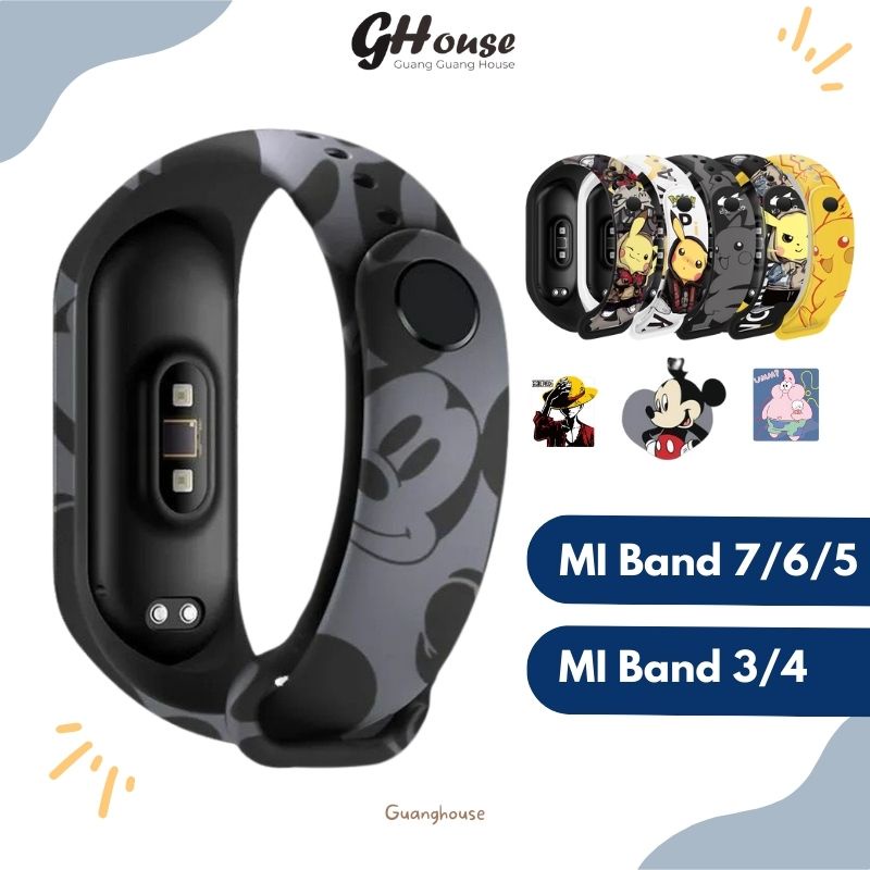 Jual Strap Mi Band 7 Mi Band 6 Mi Band 5 Band 4 Band 3 Strap Silicone Tali Pengganti Xiaomi Mi ...