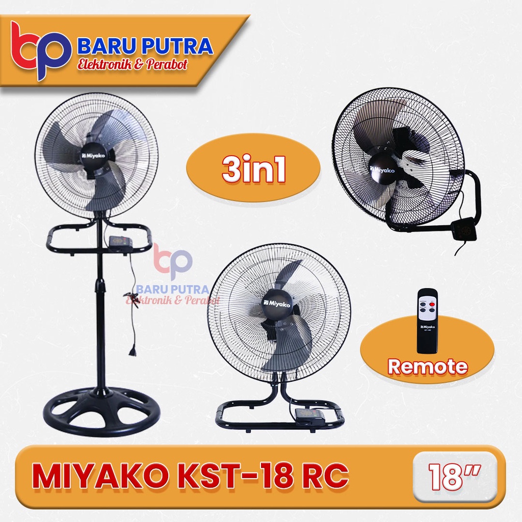 Jual Miyako Kipas Angin KST 18 RC 3in1 - [18 Inch] | Shopee Indonesia