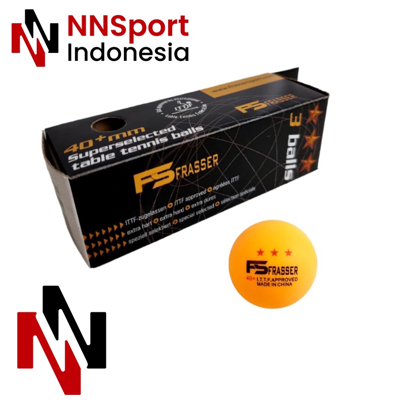 Jual Bola Pingpong Pack Isi 3 Original / Frasser Bola Olahraga Tenis Meja Warna Putih Kuning Box ...