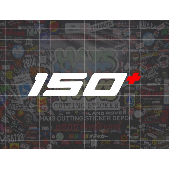 Jual Cutting Sticker 150 Plus Ukuran 10 Cm Untuk Motor Mobil | Shopee ...
