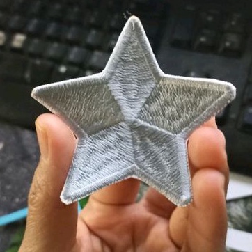 Jual patch bordir emblem bintang abu | Shopee Indonesia
