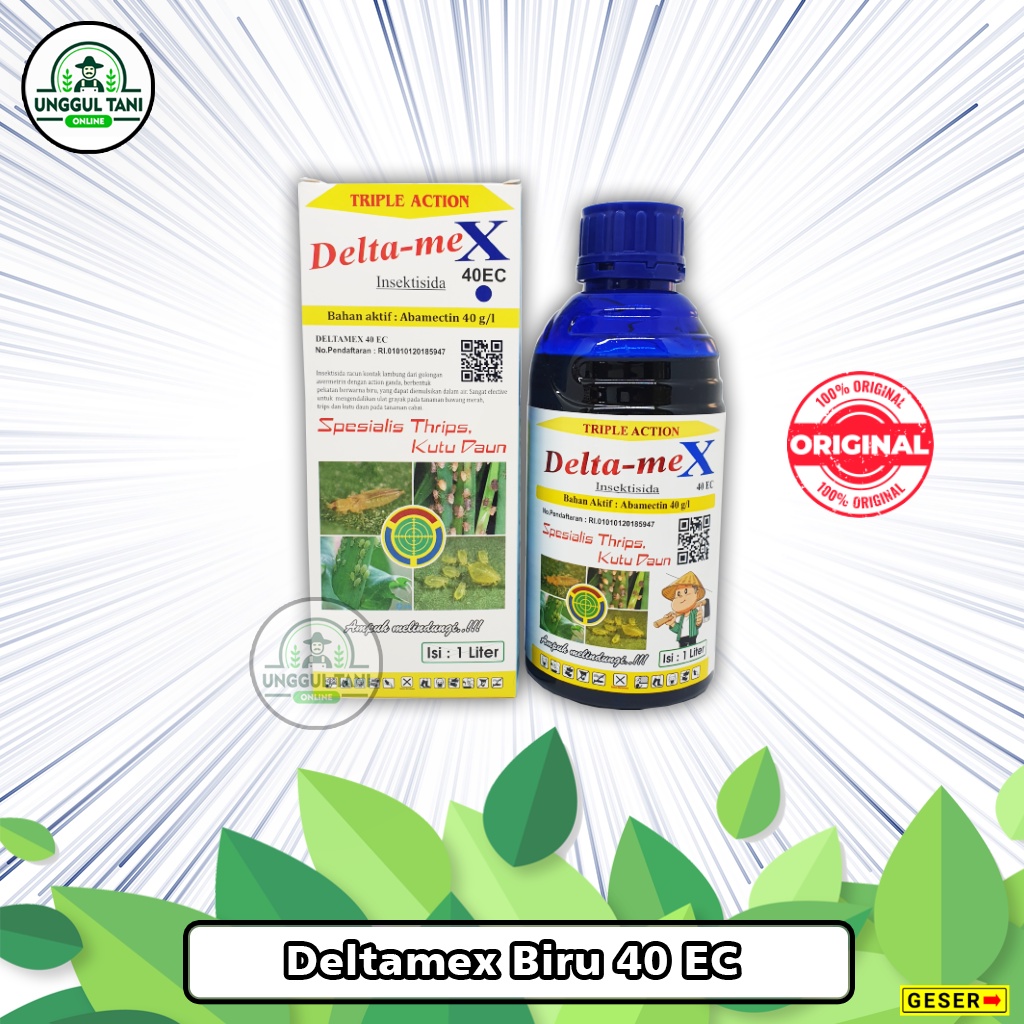 Jual INSEKTISIDA DELTAMEX 40 EC (BIRU) 1.LITER RACUN TRIPS/RACUN ULAT ...