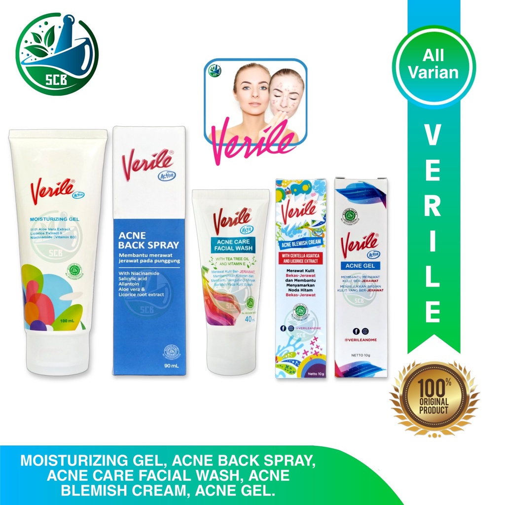 Jual Verile Acne Gel / Blemish / Facial Wash - Melawan Jerawat dan ...