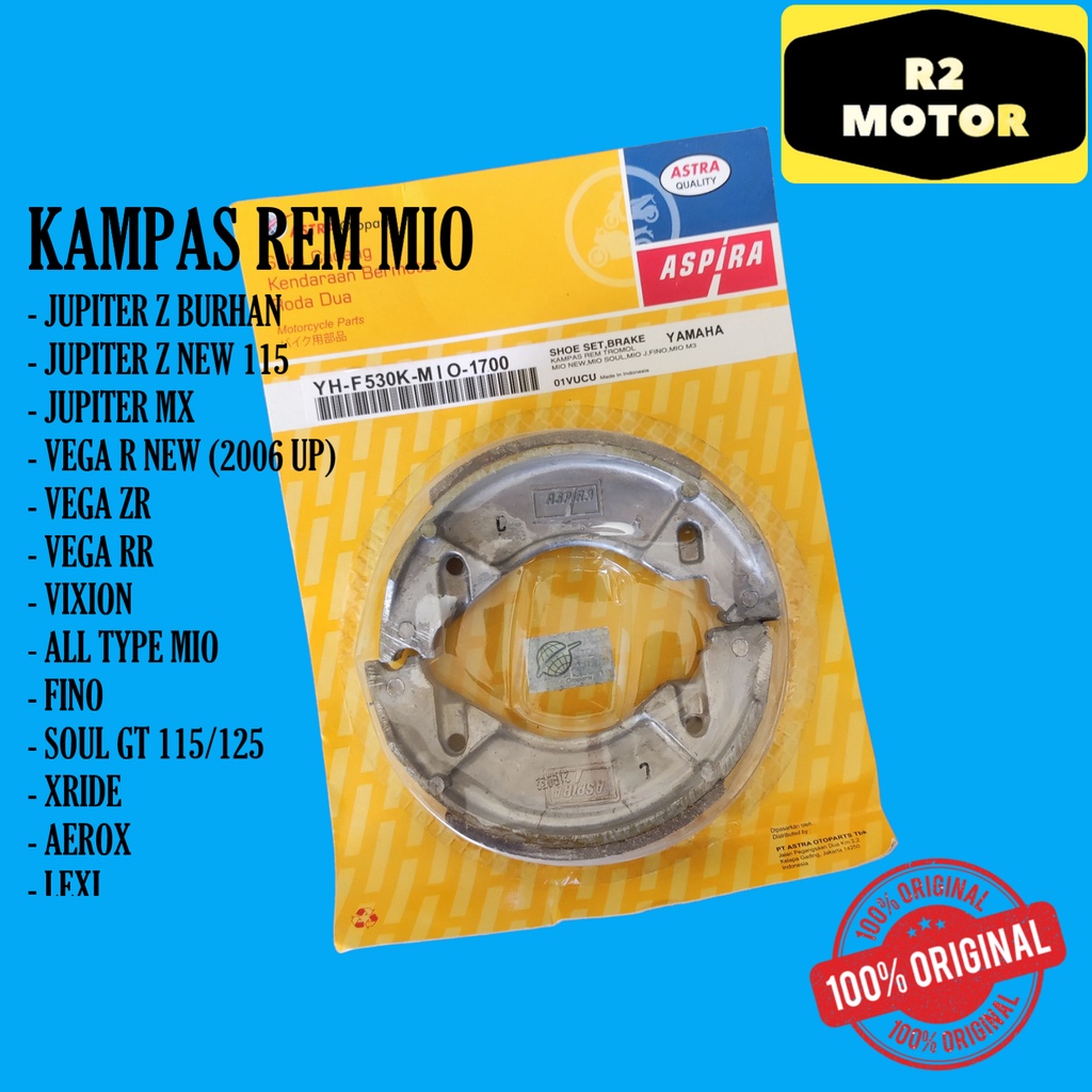 Jual KAMPAS REM TROMOL BELAKANG PLUS PER MIO JUPITER Z BURHAN BURUNG ...