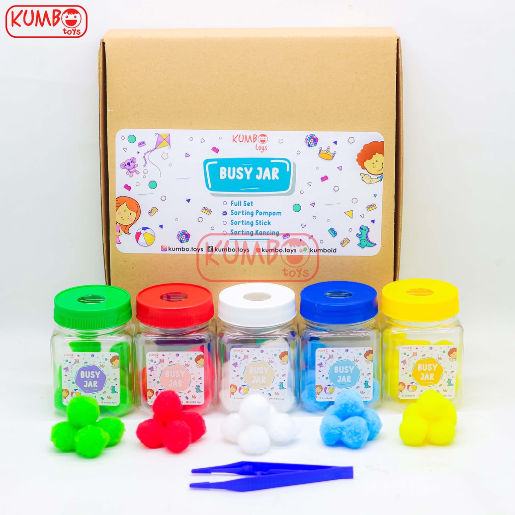 Jual Mainan Montessori Busy Jar Fine Motoric Play Mainan Sensory ...