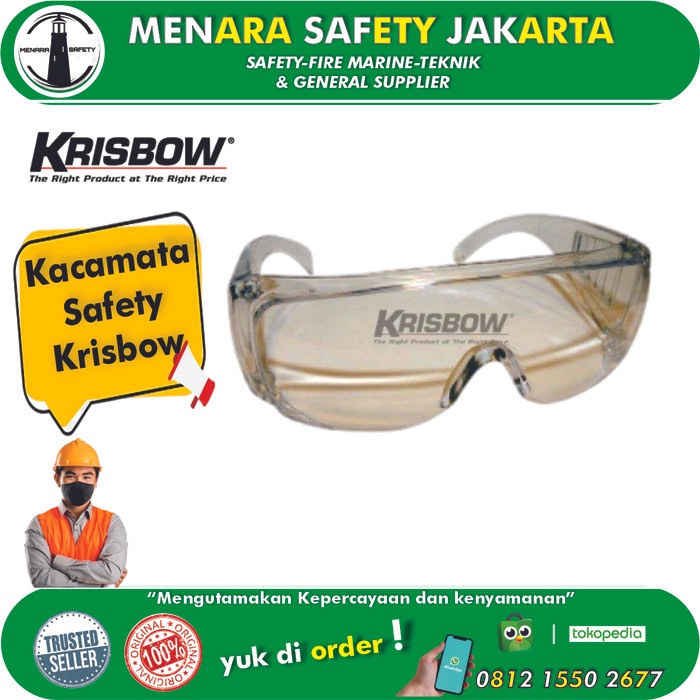 Jual Safety Kacamata Safety Krisbow Kw1000542 / Safety Glasses Krisbow ...