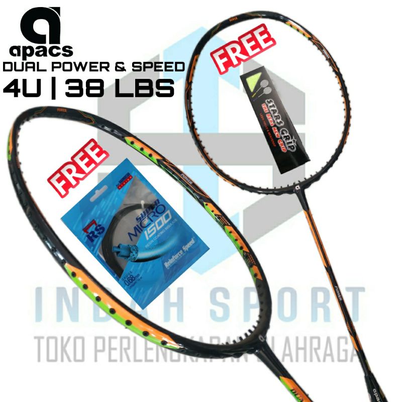 Jual Raket APACS DUAL POWER & SPEED 100% ORIGINAL | Shopee Indonesia