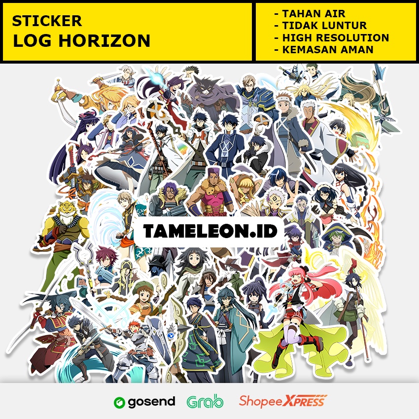 Jual Sticker Anime Log Horizon shiroe,naotsugu,minori,isaac, nyanta ...