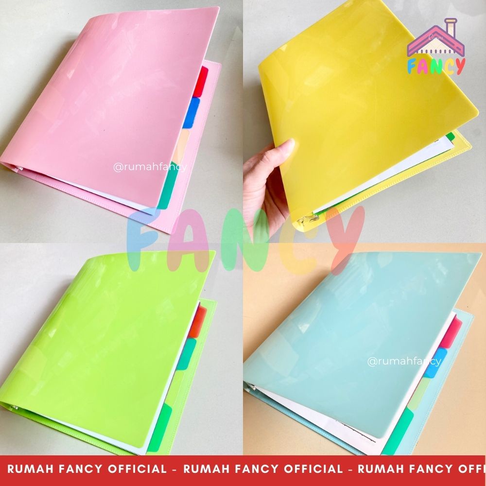 Jual [FREE DUS + BUBBLE WRAP] Map Binder Plastik A5 Warna Macaron ...