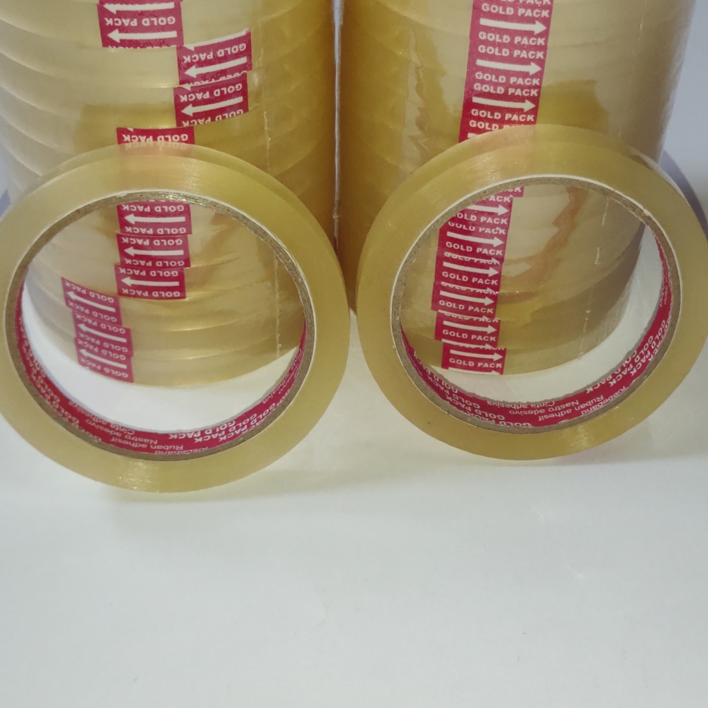 Jual Cellotape / Isolasi Kecil Ukuran 1/2inch x 72 Yard Bening Goldpack ...