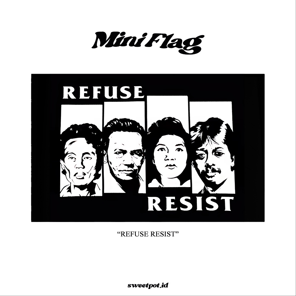 Jual MINI FLAG REFUSE RESIST // MENOLAK LUPA // BENDERA KAIN AESTHETIC ...