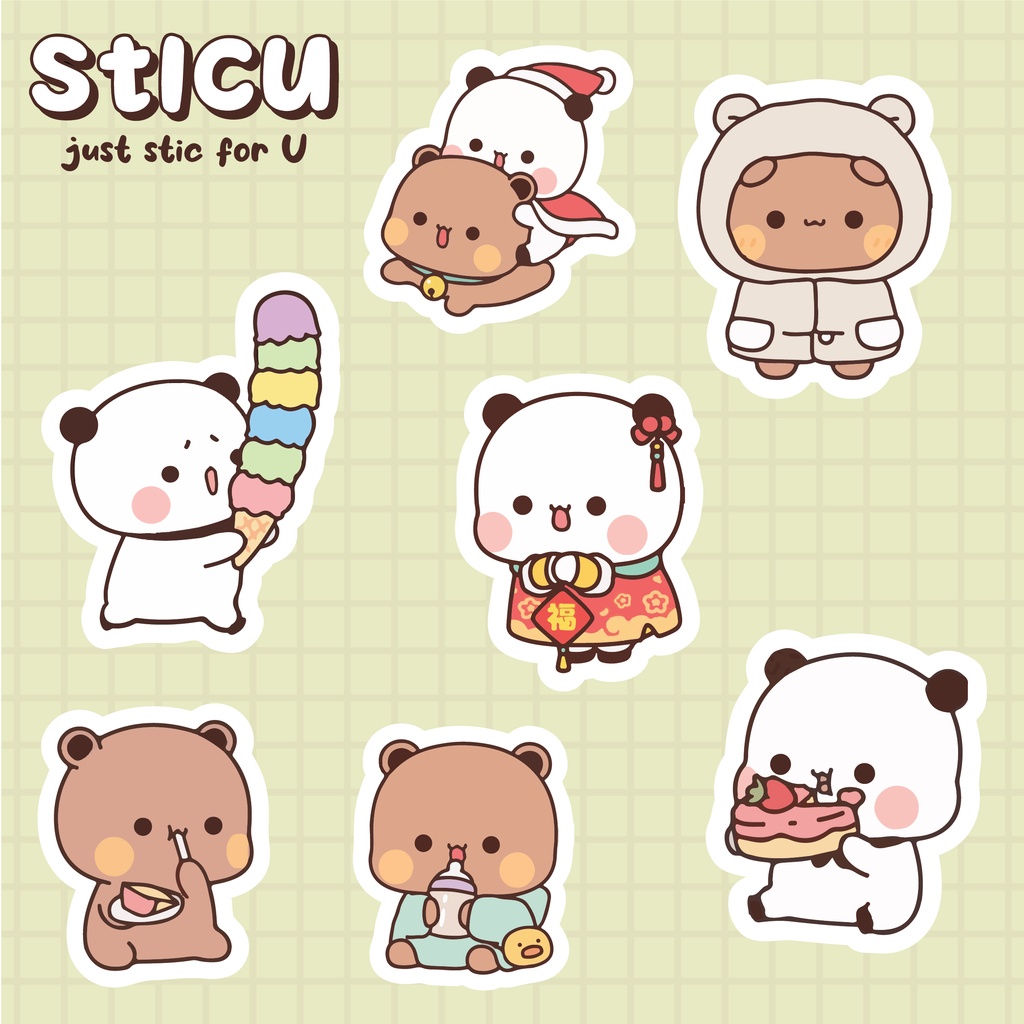 Jual BUBU DUDU SERIES STICKER PACK V1 - STIKER HELM CASE HP LAPTOP ...