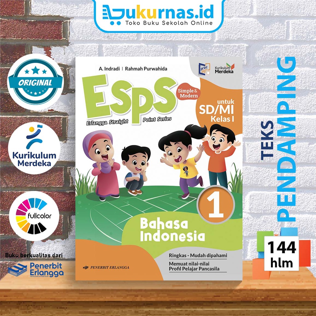 Jual Buku ESPS Bahasa Indonesia SD/Mi Kelas 1 K-Merdeka - Erlangga | Shopee Indonesia
