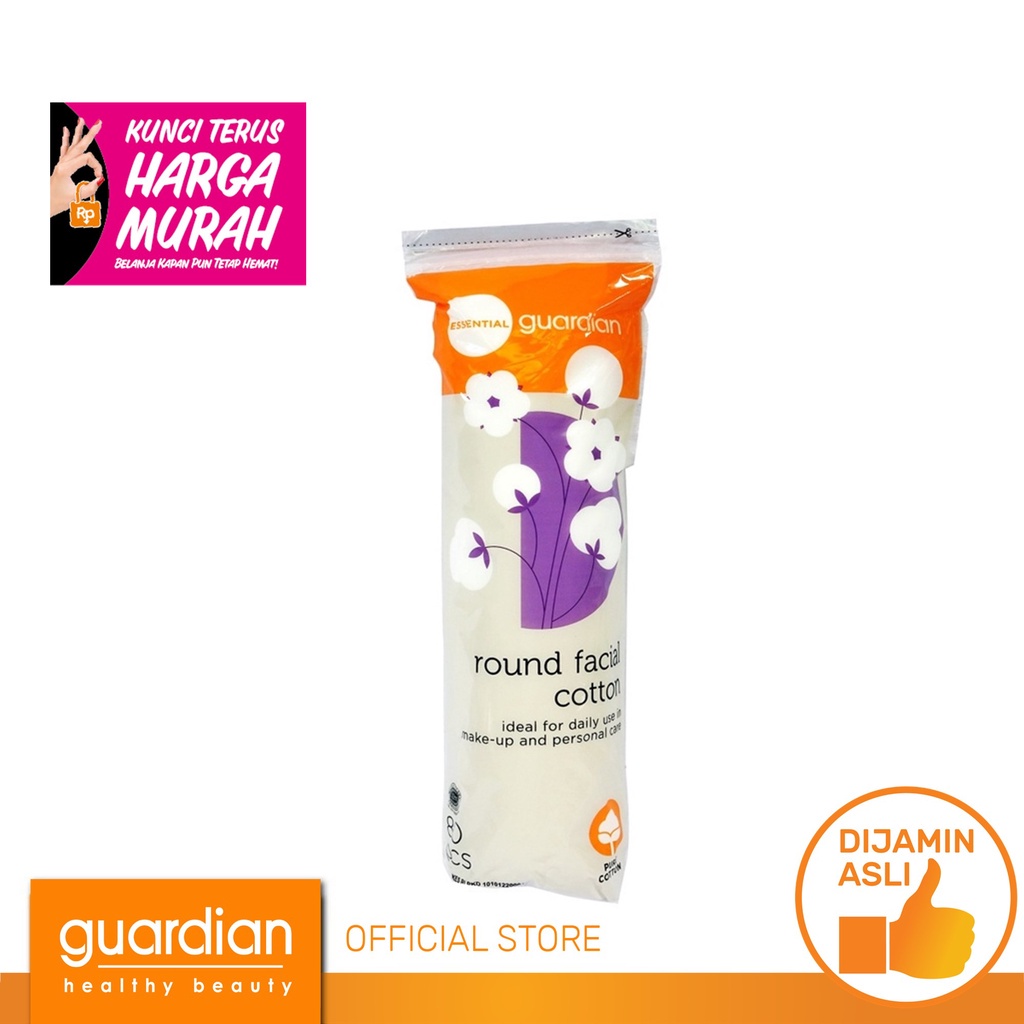 Jual GUARDIAN Essential Round Cotton 80'S | Shopee Indonesia