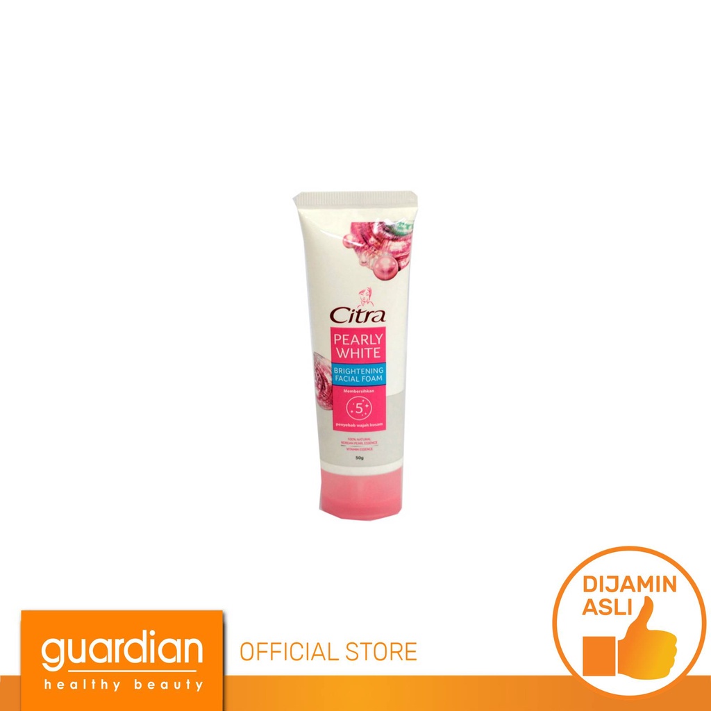 Jual CITRA Pearly White Brightening Facial Foam 50g | Shopee Indonesia